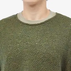 Our Legacy Double Lock U Neck In Moor Green Crochet - 35% Off
